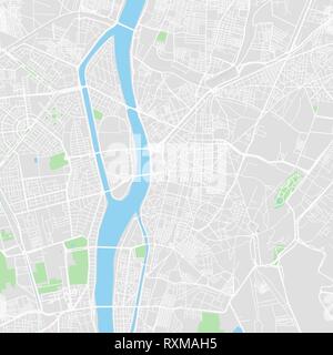 Printable street map of Cairo, Egypt. Map template for business use ...