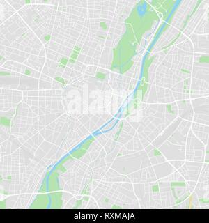 Modern City Map - Munich city of Germany with boroughs and titles DE outline map Stock Vector ...