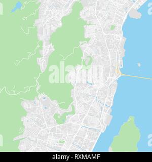Area map of Penang Island, Malaysia. This artmap of Penang Island ...