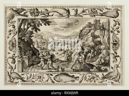 River Landscape. Hans Bol (Flanders, Mechlin, 1534-1593). Holland, 1578 ...