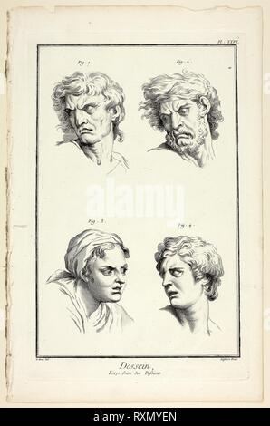 A. J. Defehrt. Drawing Expressions of Emotion (Hate or Jealousy, Anger ...