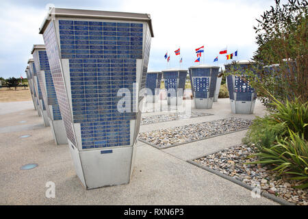 D-Day Commemorative flags - JUNO beach - Courseulles sur mer - France ...