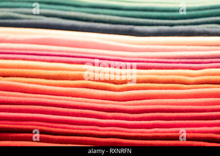 Various different colors silk fabric cloth Stock Photo - Alamy