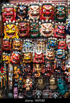 Tibetan Buddhist in traditional demon ghost clothing in Ritual Dance at ...