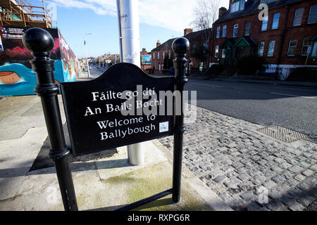welcome to ballybough roadsigns Dublin Republic of Ireland europe Stock ...