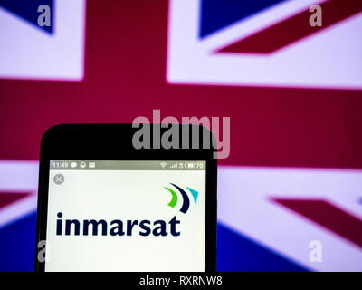 Inmarsat plc company logo seen displayed on smart phone Stock Photo - Alamy