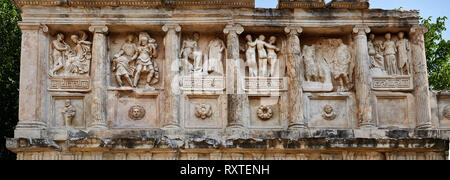 Sebasteion, ruins of ancient Aphrodisias, Aydin Province, Turkey Stock ...