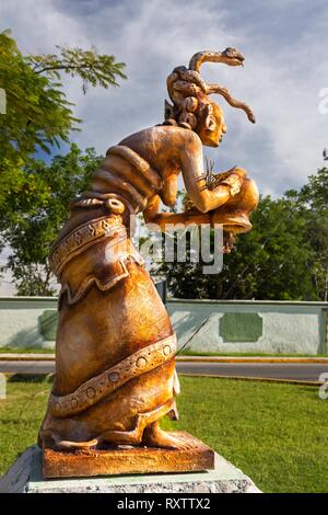 Ixchel the Mayan Goddess Statue Stock Photo - Alamy