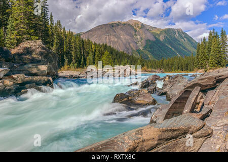 Numa Falls, Kootenay National Park, British Columbia, Canada Stock ...