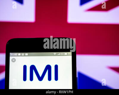 IMI plc company logo seen displayed on smart phone Stock Photo - Alamy