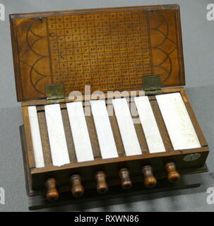 Napier's bones is a manually-operated calculating device created by ...