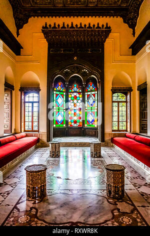 Beiteddine Palace Picturesque Wooden Interior Ceiling Room Stock Photo ...