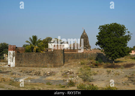 Vitthal temple and its surrounding fortification wall, Palashi, Parner ...