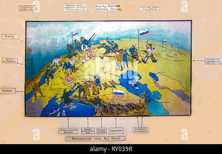Bolshevik communist propaganda poster of the Russian Civil War period ...