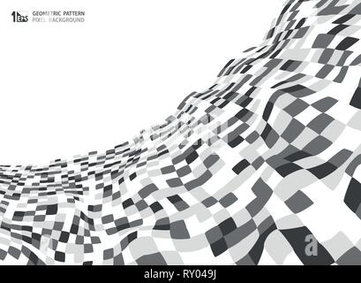 Square pixel colorful background, minimal pastel color square ...