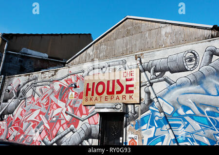 The House Skatepark in Sheffield, a place for skateboarding Stock Photo ...