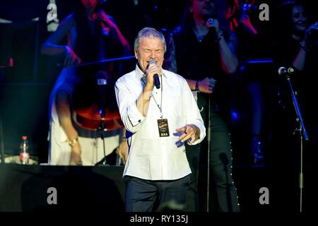 Ian Gillan, singer and frontman of the British rock band Deep Purple ...