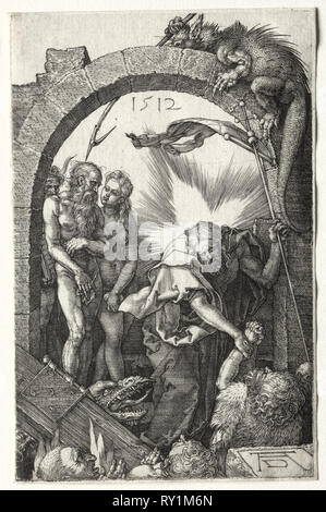 'Christ in Limbo' by Albrecht Dürer is a woodcut from the early 16th ...