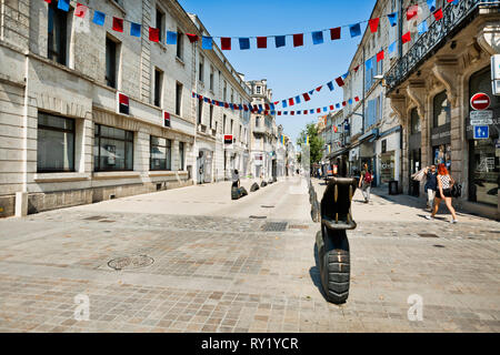 Niort (central-western France): "rue Ricard” street in the city centre ...