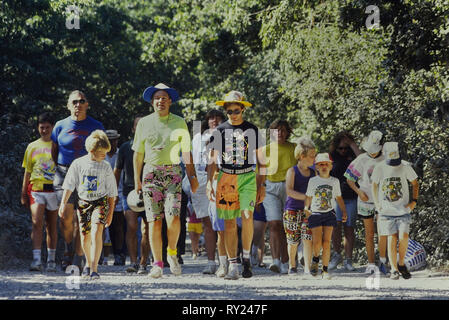 Pontins Holiday Camp Blue Coat entertainers circa 1993 Stock Photo - Alamy