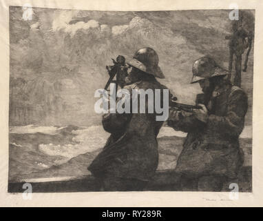 Eight Bells, 1881. Winslow Homer (American, 1836-1910). Etching Stock ...