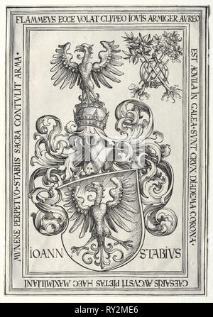 Coat of Arms of Johann Stabius. Wolf Traut (German, c. 1486-1520 ...