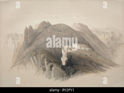 Mount Hor, from the Cliffs Encircling Petra' is a lithograph created by ...