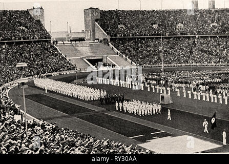 Vintage 1936 Nazi Berlin Germany Olympic Games. German Reich Olympia ...