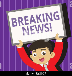 Handwriting text writing Breaking News Motivational Call. Concept ...