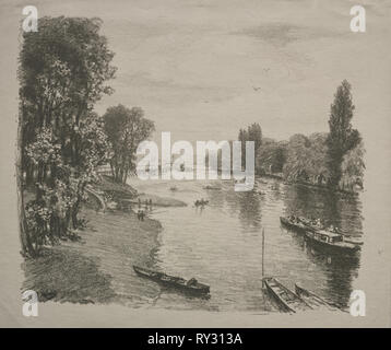 The Thames. Thomas Robert Way (British, 1861-1913). Lithograph Stock ...