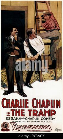 Movie poster "The Vagabond" by Charlie Chaplin. Museum: PRIVATE ...