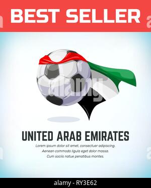 United Arab Emirates football team fans with flags of United Arab ...