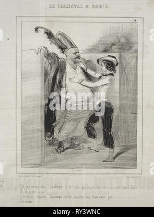 Carnaval, 1841-1843. Paul Gavarni (French, 1804-1866). Lithograph Stock ...