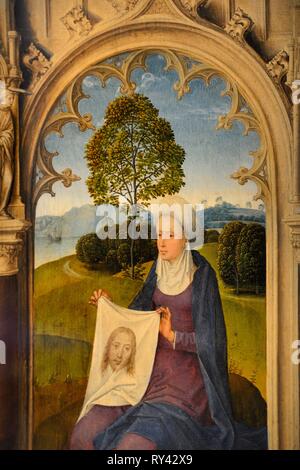 'The Adoration of the Magi', triptych by Hans Memling, preserved in the ...