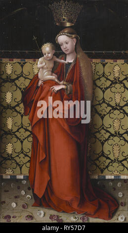 The Virgin Crowned by Angels 1450 by Stefan Lochner Stock Photo - Alamy