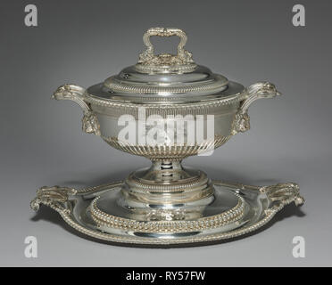 Stand for Covered Tureen, 1812. Paul Storr (British, 1771-1844). Silver ...