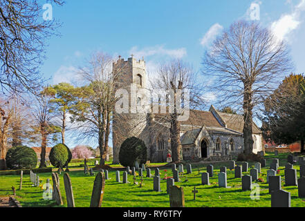 A view of the parish church of St Edmund at Costessey, Norfolk, England ...