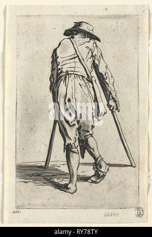 "Jacques Callot, Beggar with Crutches and Hat, Back View, c. 1622 ...