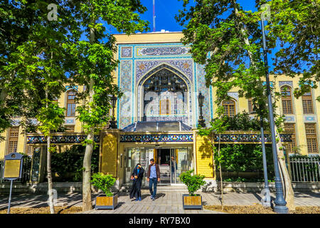 Iran, Tehran, Gate of the national Garden of Teheran Stock Photo ...