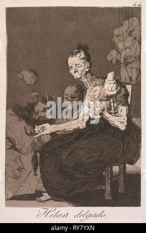*Caprichos* (The Caprices) by Francisco de Goya is a series of ...
