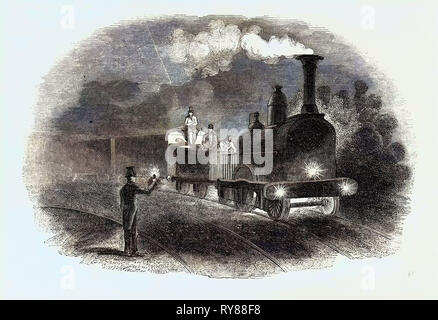 The Express Mail Train 1844 Stock Photo - Alamy