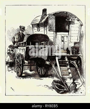 GIPSY LIFE ROUND LONDON: KNIFE GRINDER HACKNEY WICK 1880 Stock Photo ...