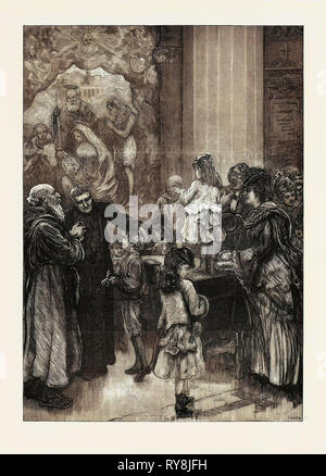 Festival of the Presepe, in the Ara Coeli Church, at the Capitol, Rome ...