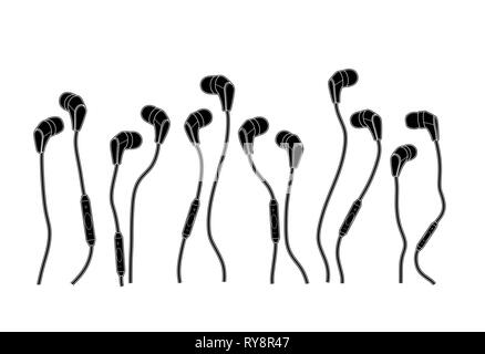 earphones audio device tech Stock Vector Image & Art - Alamy