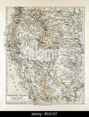 Western part of the United States of America including all its newly ...