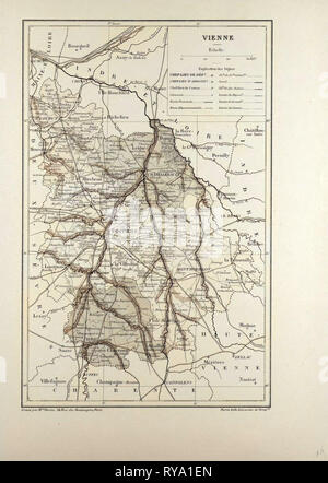 Map of Vienne France Stock Photo - Alamy