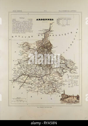 Map of Ardennes France Stock Photo - Alamy