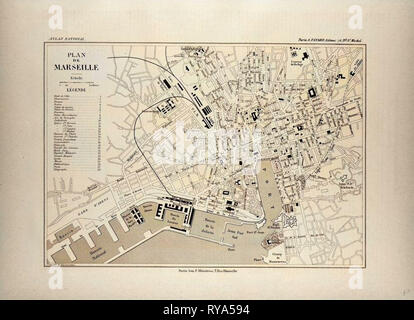 Map of Marseille Stock Photo - Alamy