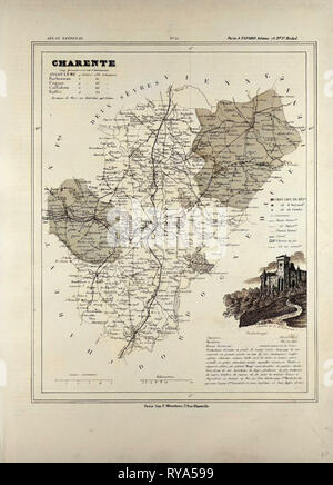 Map of Charente France Stock Photo - Alamy