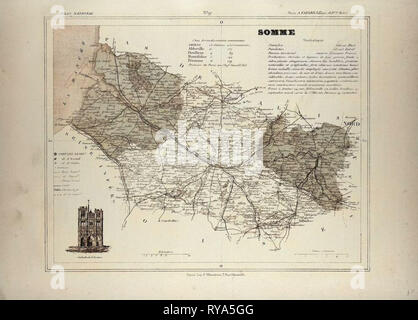 Map of Somme France Stock Photo - Alamy